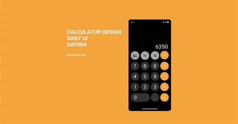 Figma Calculator Design Mobile App UI Free