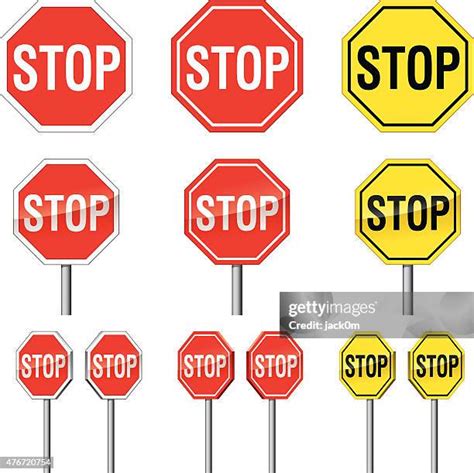 1 672 Stop Sign White Background High Res Vector Graphics Getty Images