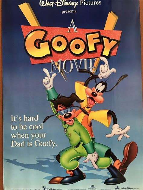 A Goofy Movie Poster 2 Sided Rare Original Rolled 27x40 Disney