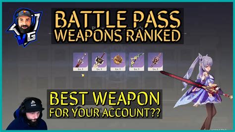 Genshin Impact Battle Pass Weapon Tier List Which Weapon To Choose