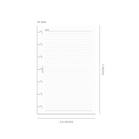 Lined Notes Planner Inserts Cloth And Paper Cloth And Paper