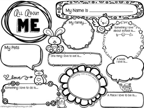 All About Me Poem Template