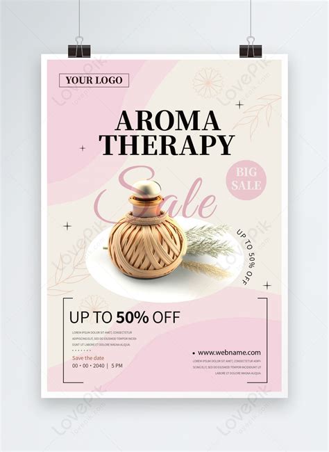 아로마 테라피 핑크 그라데이션 크리 에이 티브 포스터 이미지 사진 469155983 무료 다운로드