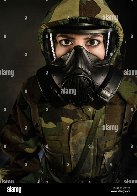 Us Marine In Mopp Gear Inc Gas Mask Uses M272 Chemical Agent Water
