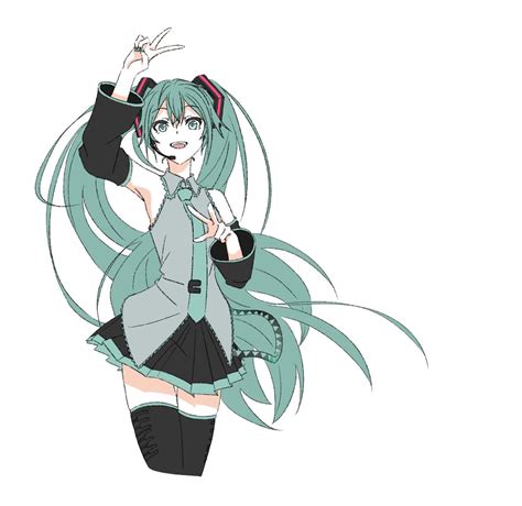 Fasto Hatsune Miku Vocaloid Commentary Request 1girl Aqua Hair