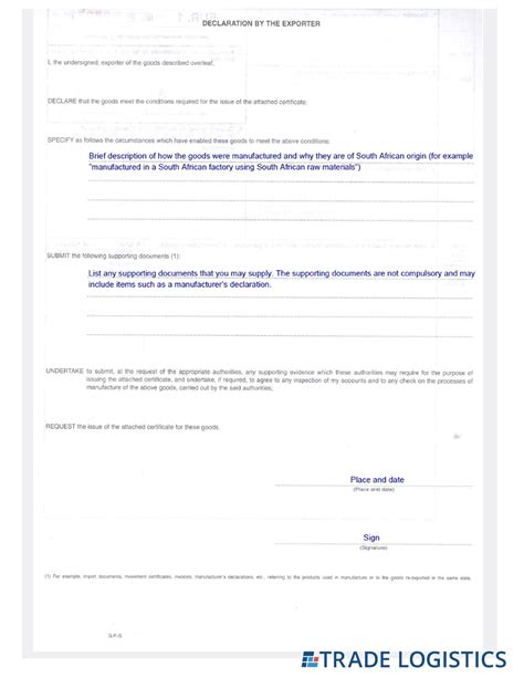 Guide To Completing Eur1 Certificates Trade Logistics