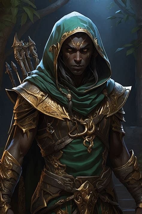 Dungeons And Dragons Black Dragonborn Ranger Elves Dungeons And