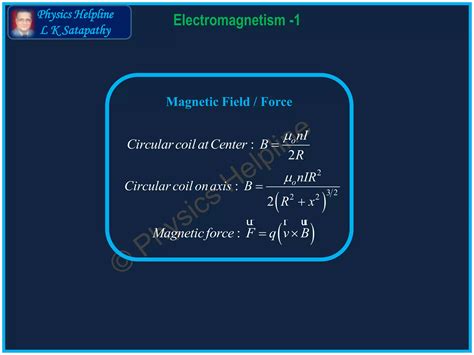 Qa Electromagnetism 1 Magnetic Field And Lorentz Force Ppt