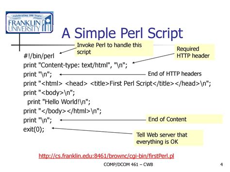 Perl Fundamentals Introduction To Perl As A Server Side Technology