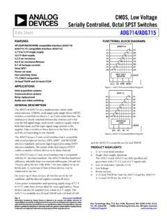 CMOS Low Voltage Serially Controlled Octal SPST Switches Cmos Low Voltage Serially