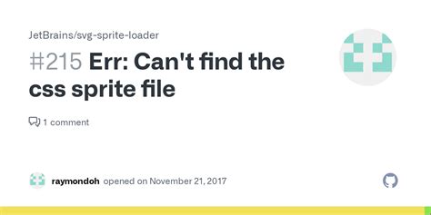 Err Can T Find The Css Sprite File Issue JetBrains Svg Sprite Loader GitHub