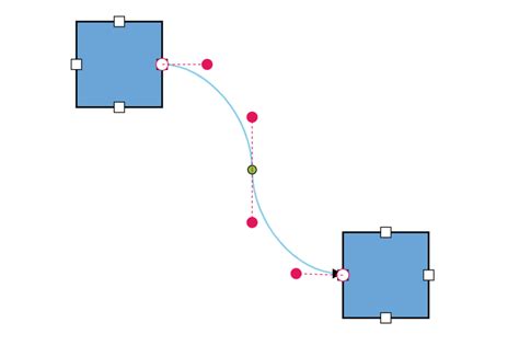 segments interaction in blazor diagram component syncfusion