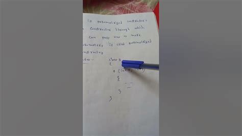 Parametrized Constructor Youtube