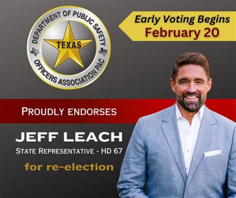 Rep Leach Proudly Endorsed By Dpsoa Jeff Leach
