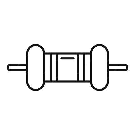 Premium Vector Resistor Component Icon Outline Vector Electrical Circuit Energy Board