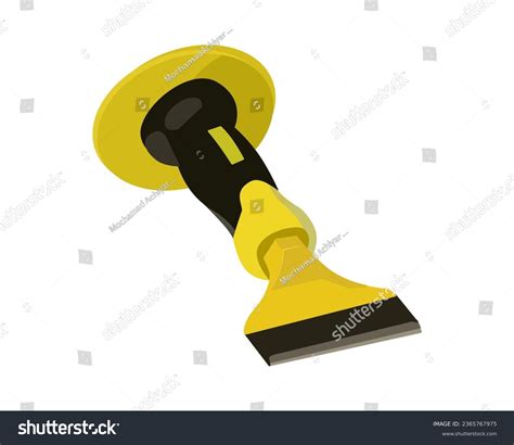 Vector Illustration Steel Masonry Chisel Isolated Stock Vector Royalty Free