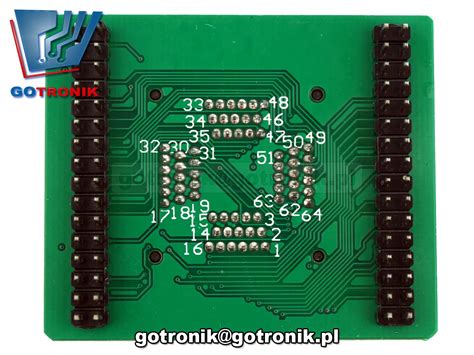 Adapter TQFP64 0 5mm z podstawką testową