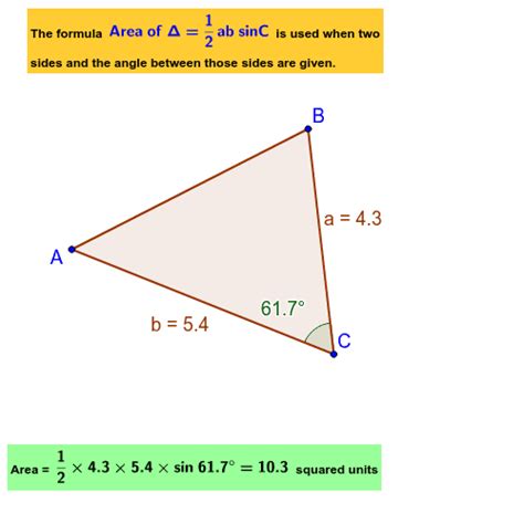 area of triangle triangle area activity teaching resources
