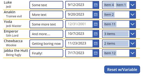 Resetting Controls In Power Apps Platforms Of Power