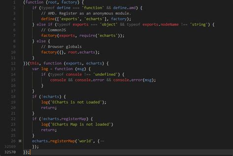 Vuejs 我在vue中引入了echarts中的mapchinajs文件后报错echarts Is Not Loaded Segmentfault 思否