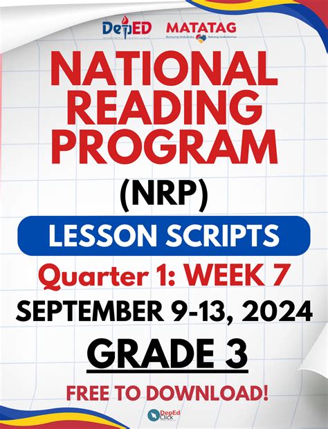 Grade 3 Nrp Lesson Scripts Quarter 1 Week 7 September 9 13 2024