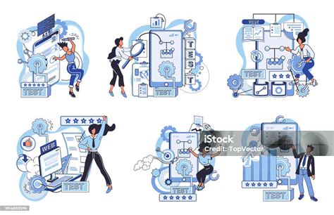 Application Testing Metaphor Vector Software Testing Final Frontier Before Code Goes Live