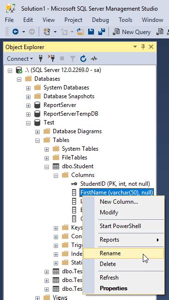 T Sql でカラム名（列名）を変更する方法 便利なt Sql＆クエリー集 Sql Server 入門
