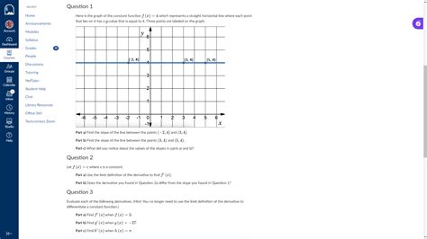 solved here is the graph of the constant function f x 4