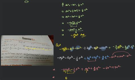 Exercise 6 11 Classify The Following Algebraic Expressions As Monomials