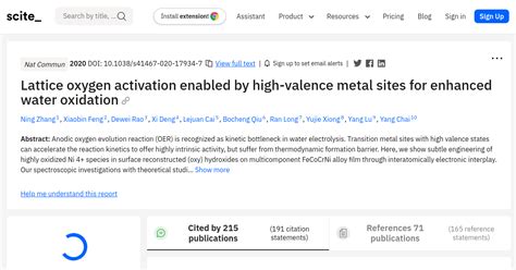 Lattice Oxygen Activation Enabled By High Valence Metal Sites For Enhanced Water Oxidation