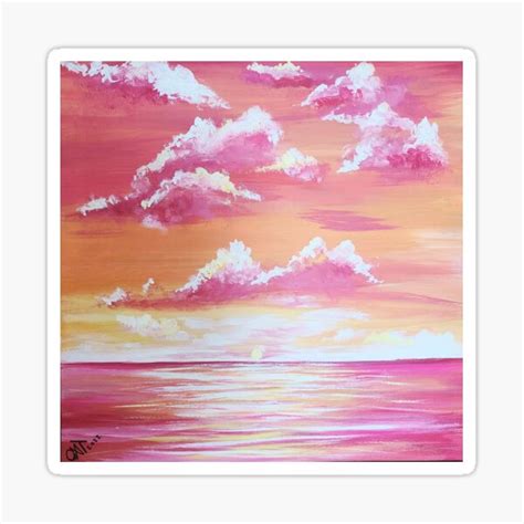 Tropical Red Sunset Alpha State Sticker For Sale By Artcestral Redbubble
