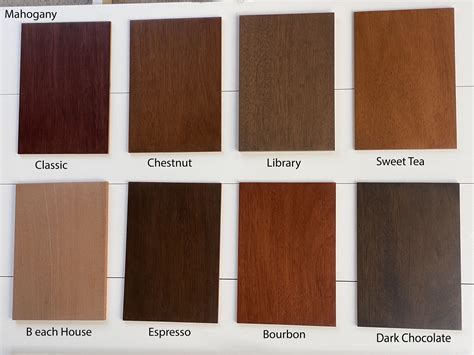 Mahogany Mantel Finish Samples Full Credit Will Be Applied To Mantel