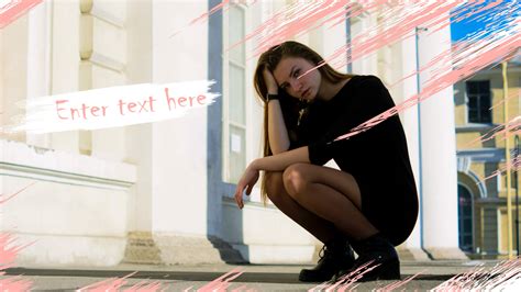 PPT Of Brush Style Photo Display Album Pptx WPS Free Templates