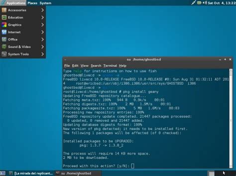 Disponible GhostBSD Con Escritorio MATE La Mirada Del Replicante