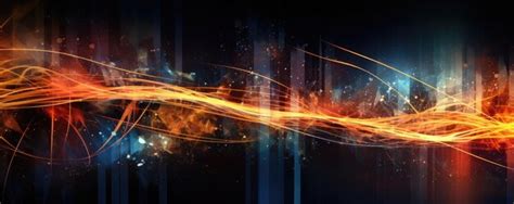 Premium Photo Dynamic Abstract Background With Intersecting Lines And