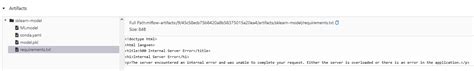 Bug Isadirectoryerror While Selecting Azure Artifact In The Ui