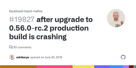 After Upgrade To 0560 Rc2 Production Build Is Crashing · Issue