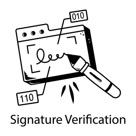 Trendy Signature Verification 46335430 Vector Art At Vecteezy Trendy Signature Verification 46335430 Vector Art At Vecteezy