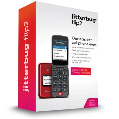 Jitterbug Flip2 Cell Phone For Seniors Graphite 1 Fred Meyer