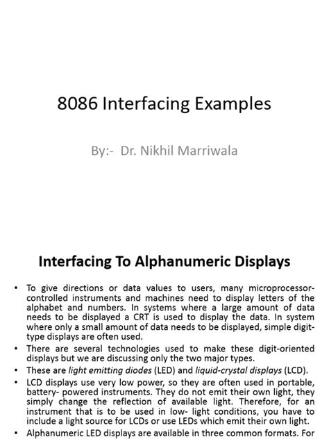 Interfacing Examples Pdf Analog To Digital Converter Analogue