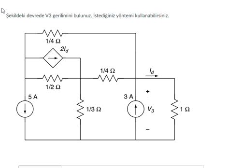 Solved Find V3 Voltage You Can Use Mesh Method Or Node