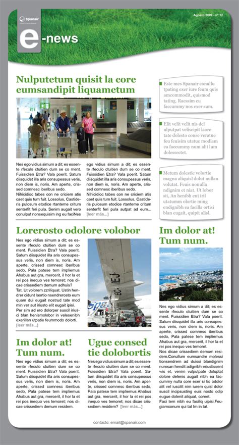 Newsletter Template And E Bulletin Design By Su Dee Sign At Coroflot Com