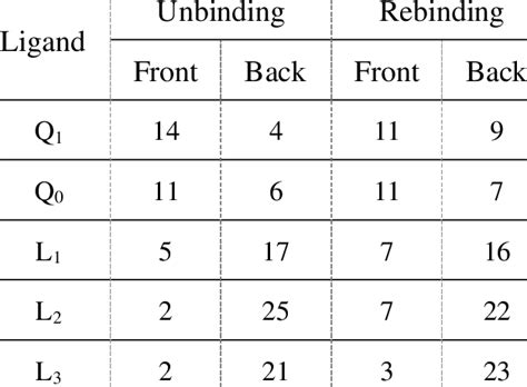 Unbinding And Rebinding Events Download Scientific Diagram