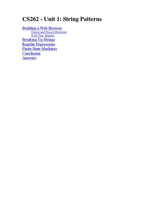 Course Notes For Unit 1 Of The Udacity Course Cs262 Programming Languages Pdf Regular