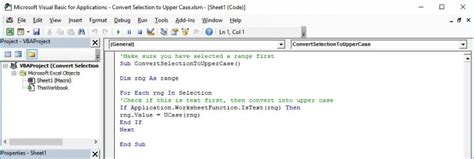 Convert To Upper Case Using Macros Myexcelonline
