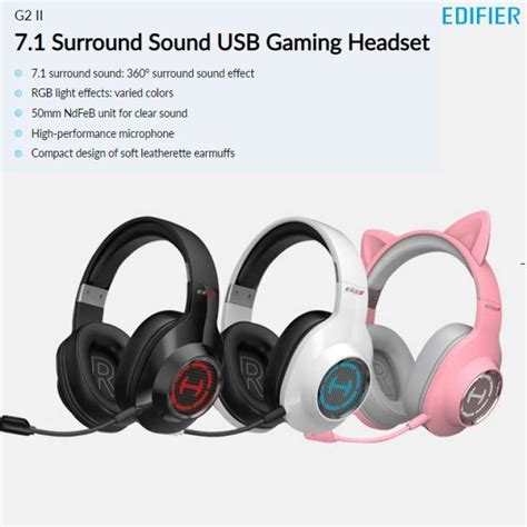 Jual Headset Gaming Edifier G2 Ii Usb 71 Virtual Surround Sound