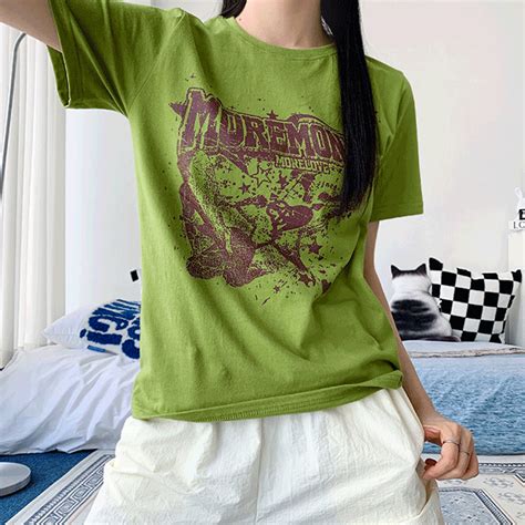 [최저가 4col] 스페이스 루즈핏 빈티지 나염 프린팅 반팔 티셔츠 스트릿 꾸안꾸 배색레터링 유니크 박스티셔츠