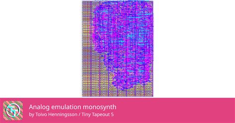262 Analog Emulation Monosynth Quicker Easier And Cheaper To Make Your Own Chip