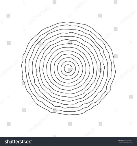 Conceptual Background Treerings Vector Graphics Stock Stock Vector Royalty Free