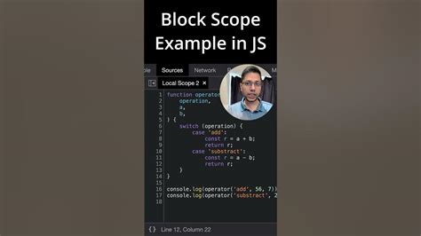Block Scope Example Scope And Scope Chain In Javascript Clip 10 Core Javascript Youtube